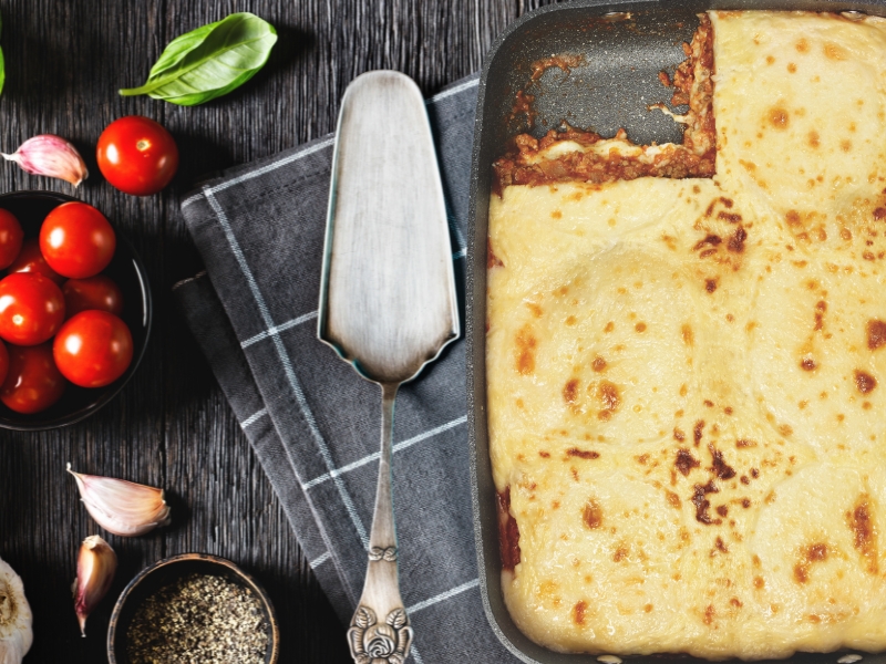 One Pot Flatbread Lasagna